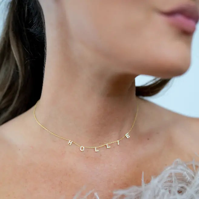 *PRE ORDER ONLY* Custom Mini Name Necklace – Salty Chic Boutique