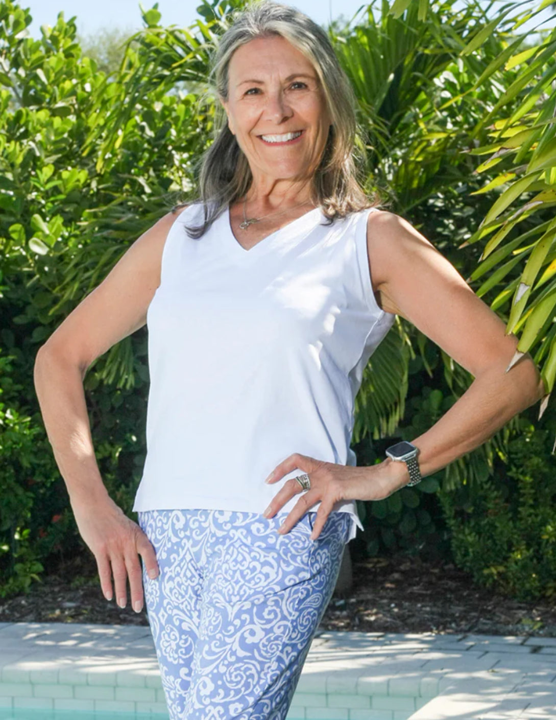 AnaClare Kitty White Tank Top – Salty Chic Boutique