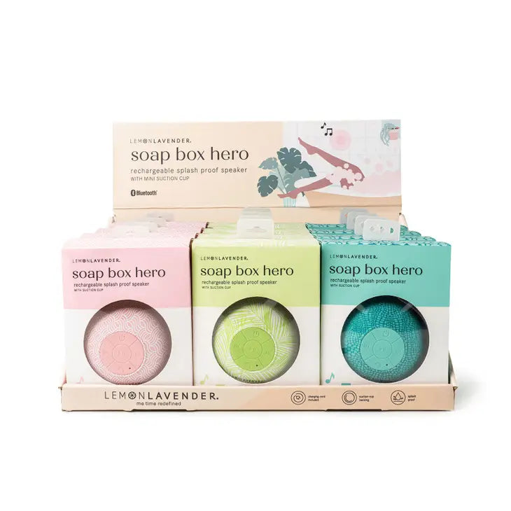 Lemon Lavender Soap Box Hero Splash-Proof Speaker – Salty Chic Boutique