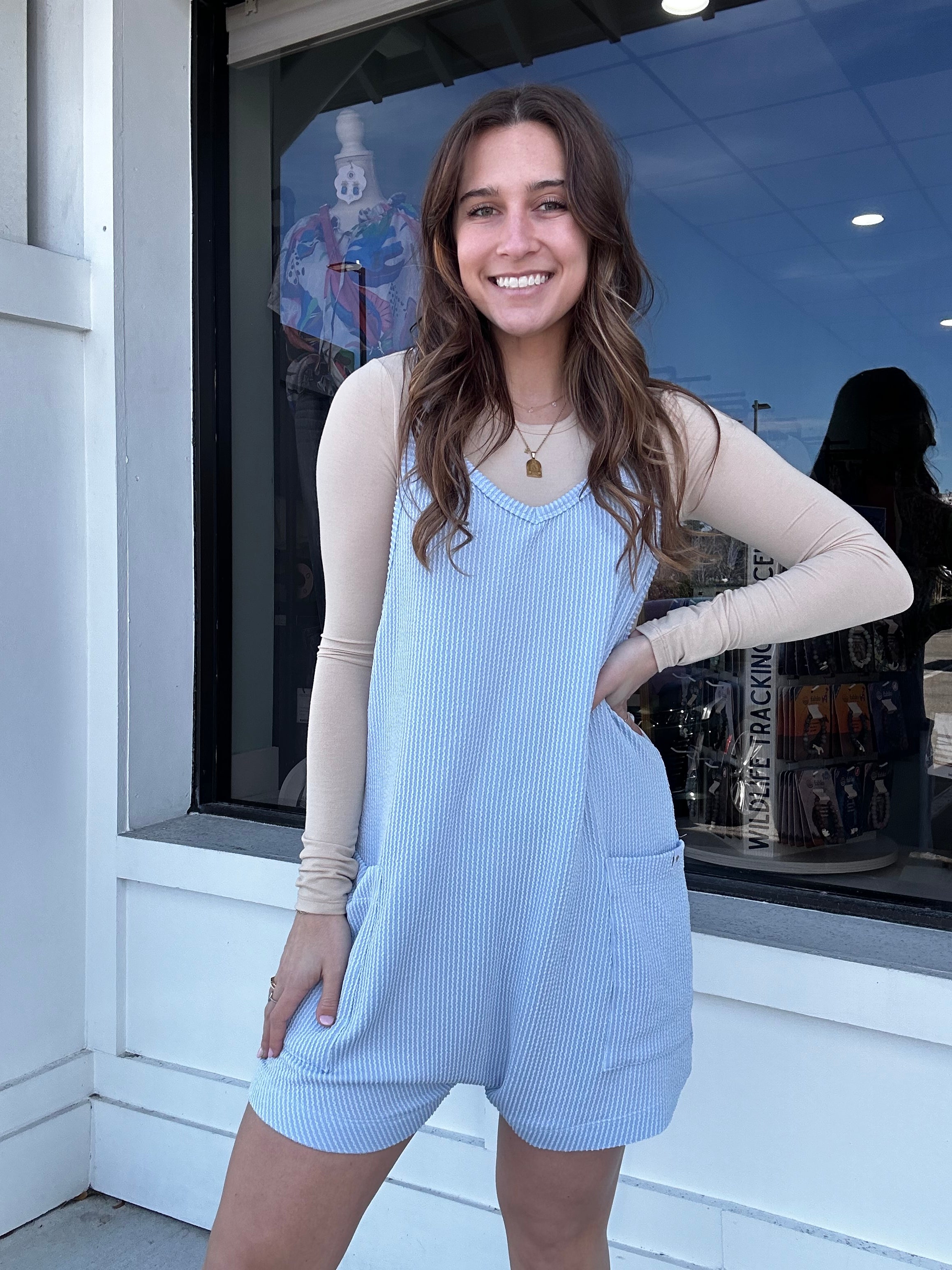 Simply Ribbed Romper – Salty Chic Boutique