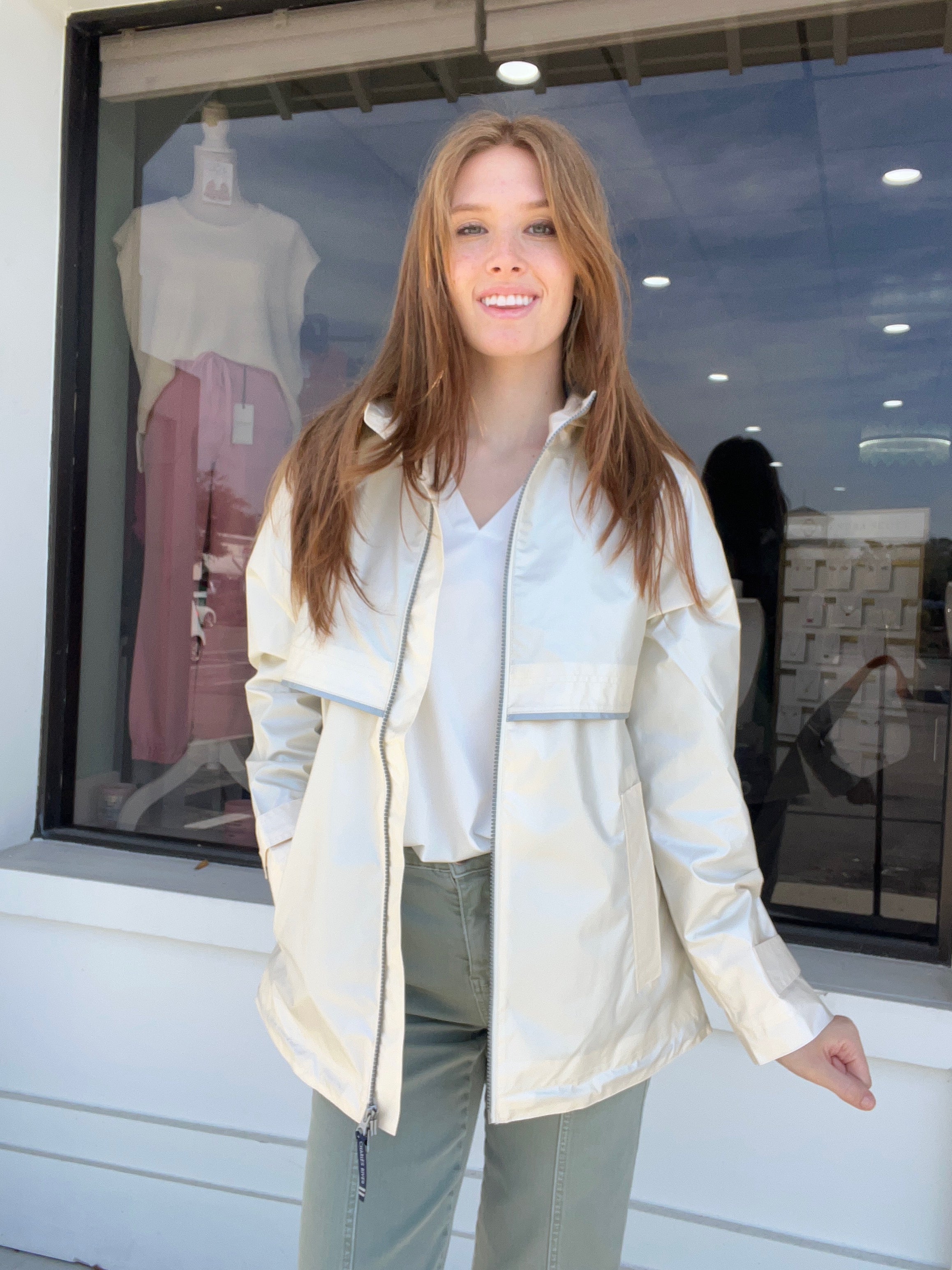 Charles River New Englander Rain Jacket Metallic – Salty Chic Boutique