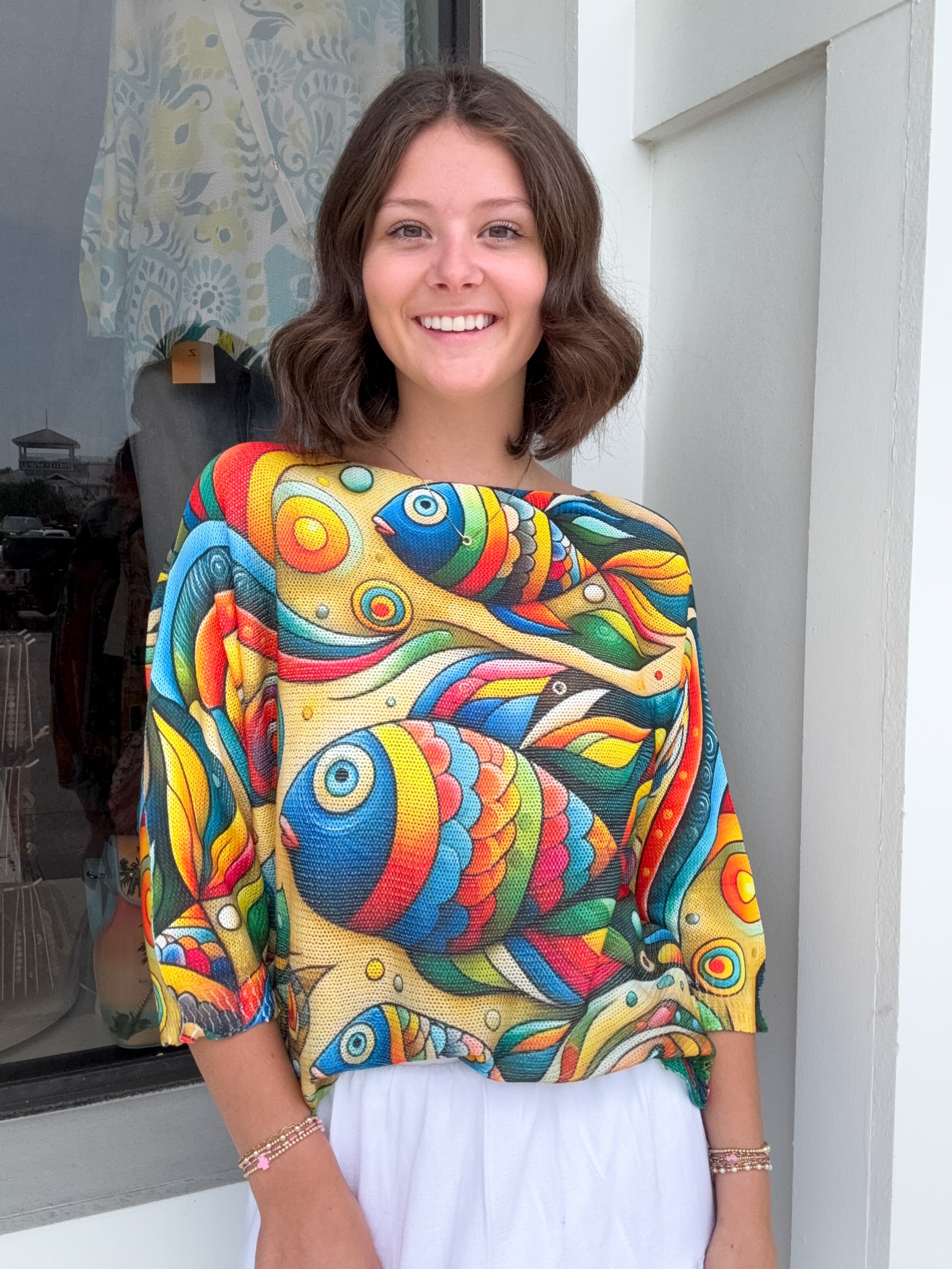 Just Keep Swimming Sweater – Salty Chic Boutique