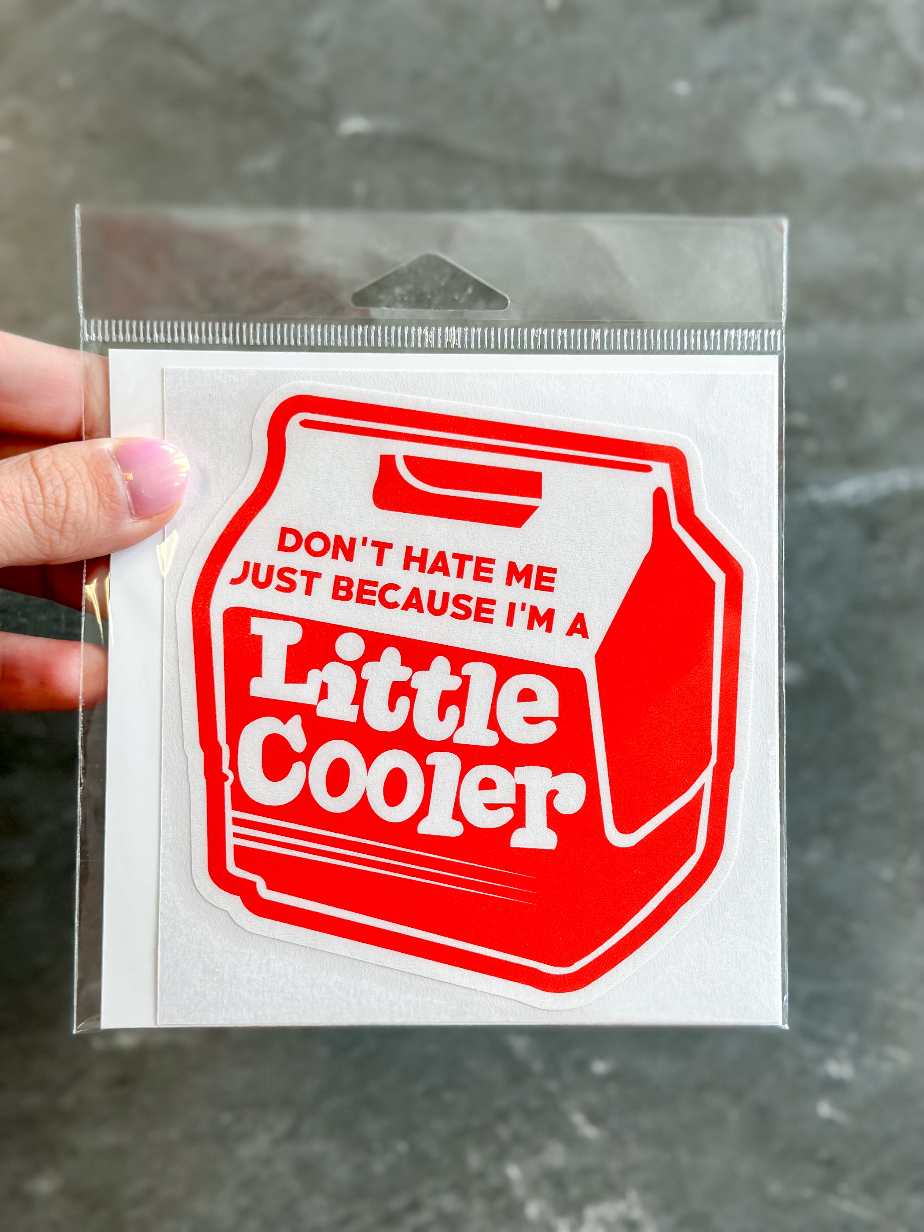 Don’t hate me just because I’m a little cooler Sticker – Salty Chic ...