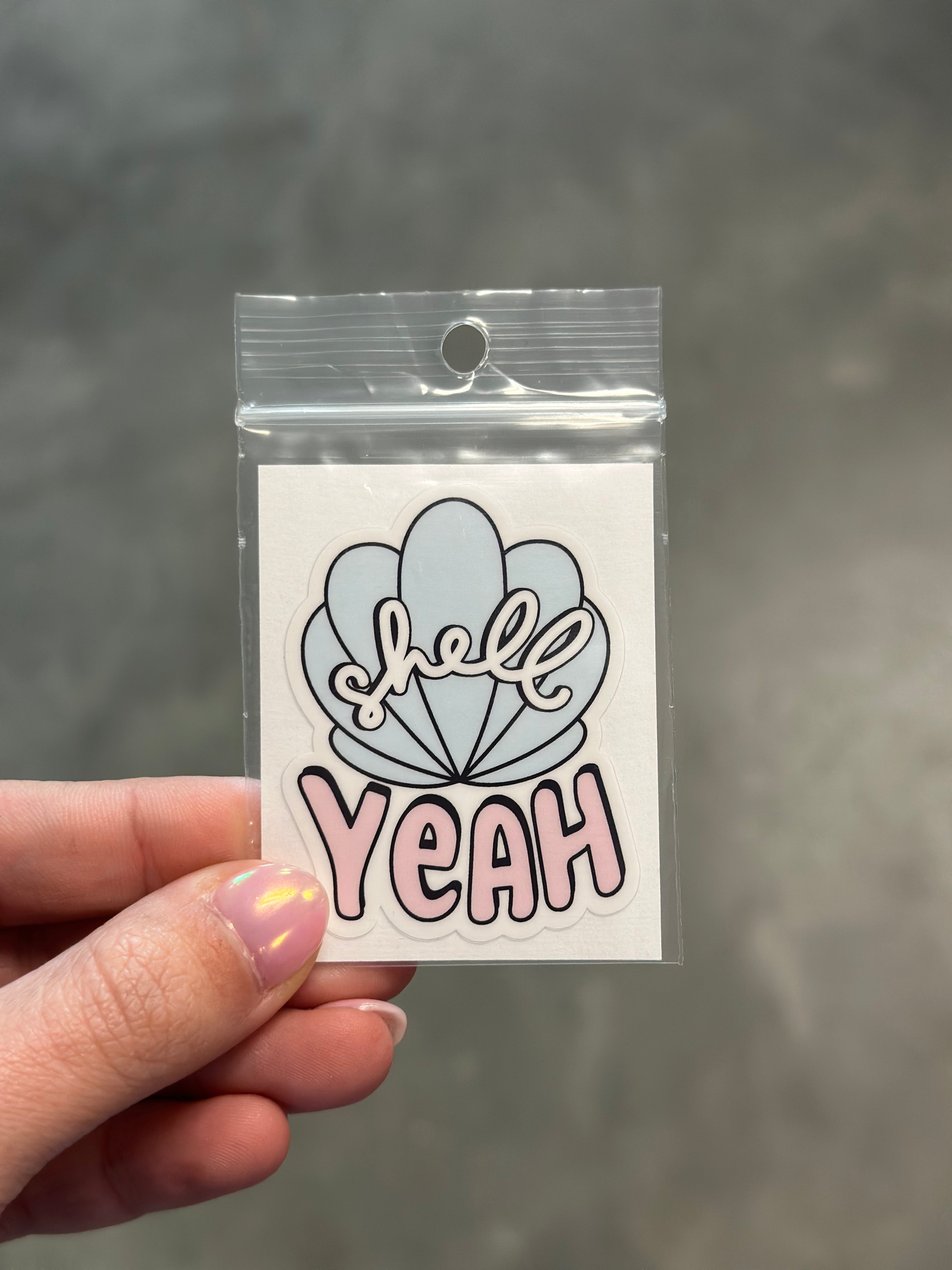 Shell yeah sticker – Salty Chic Boutique