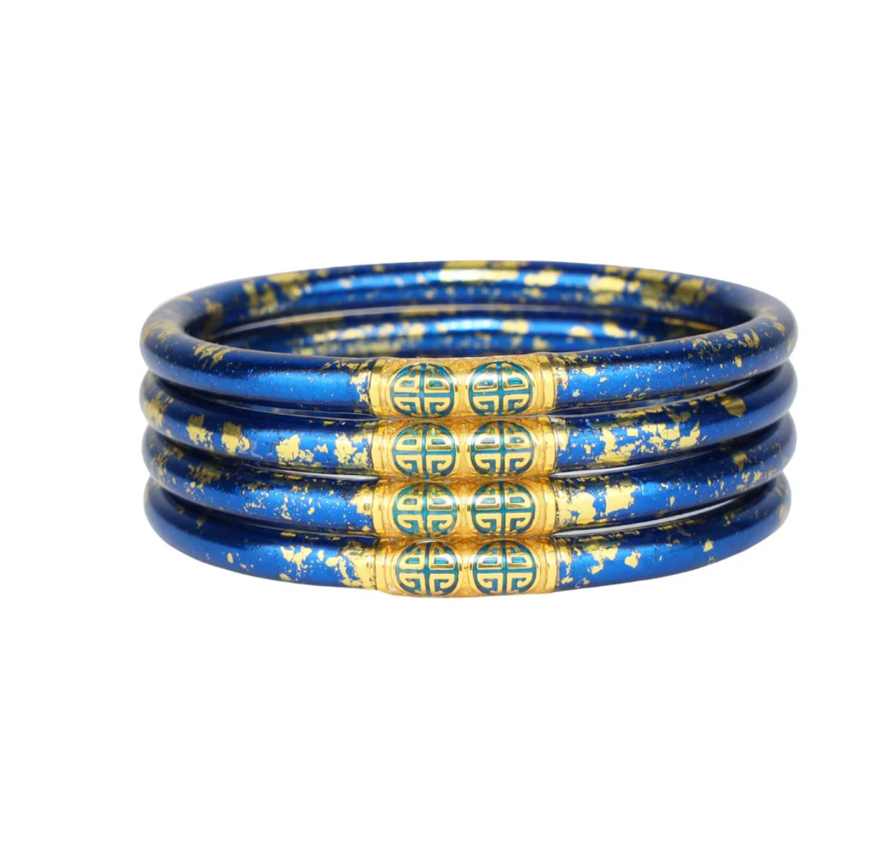 BuDha Girl All Weather Bangles - Koi Saffir 4 Set – Salty Chic Boutique