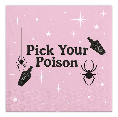 Pick Poison - Beverage Napkin – Salty Chic Boutique
