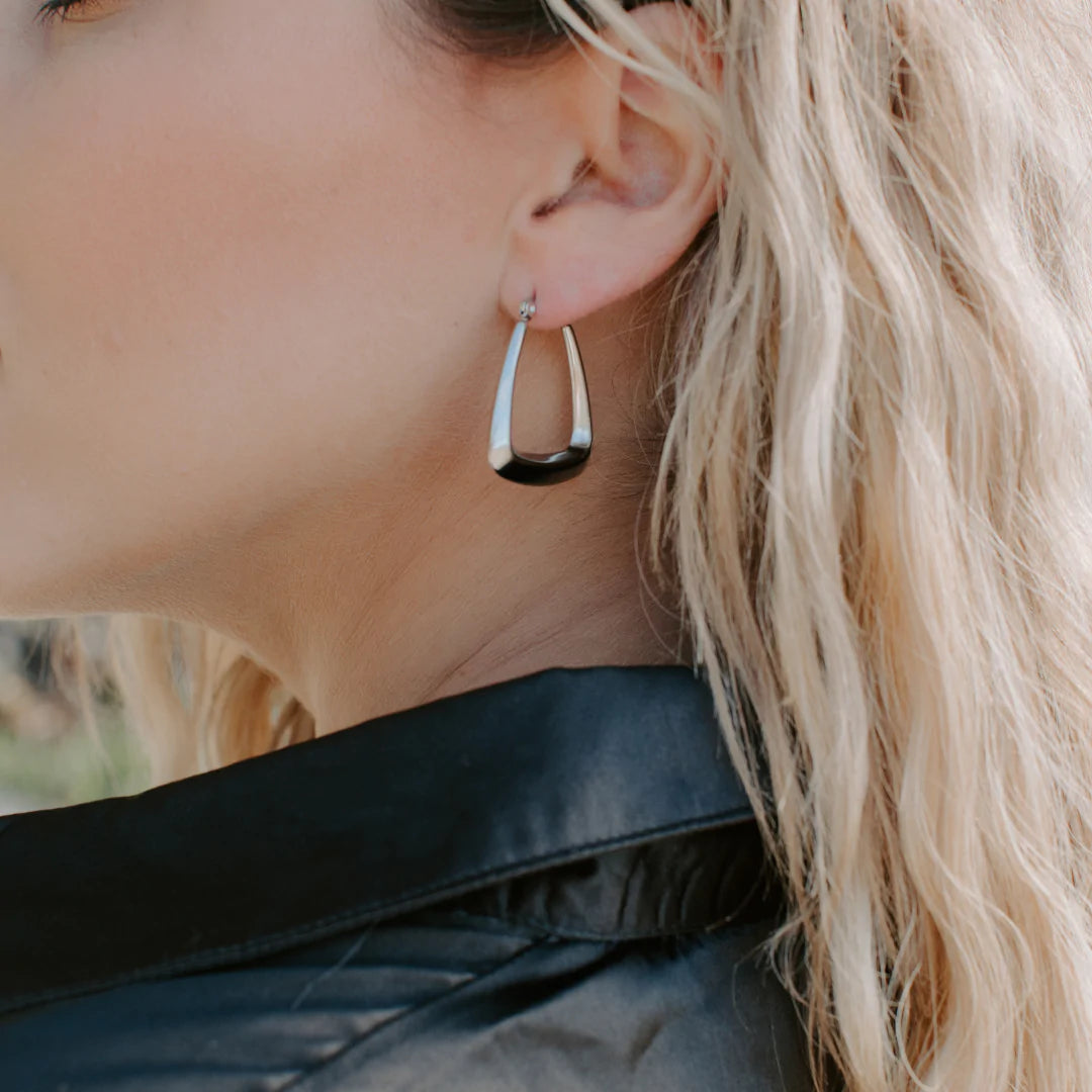 Crystal Beach Hoops – Salty Chic Boutique